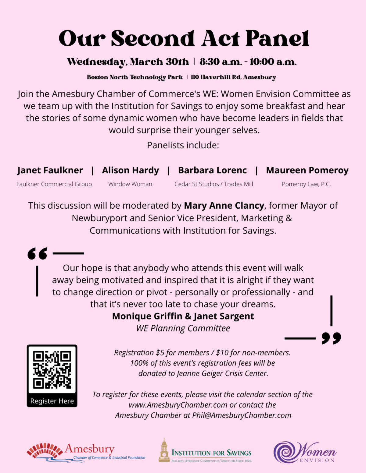 Our Second Act Panel | The Town Common