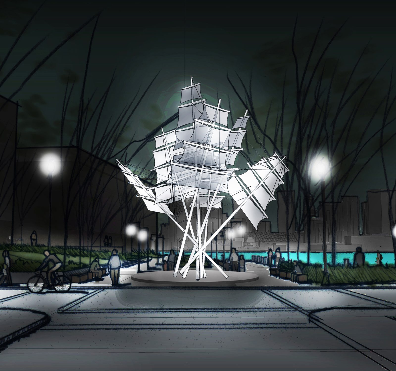 Signature Sculpture on Waterfront | The Town Common