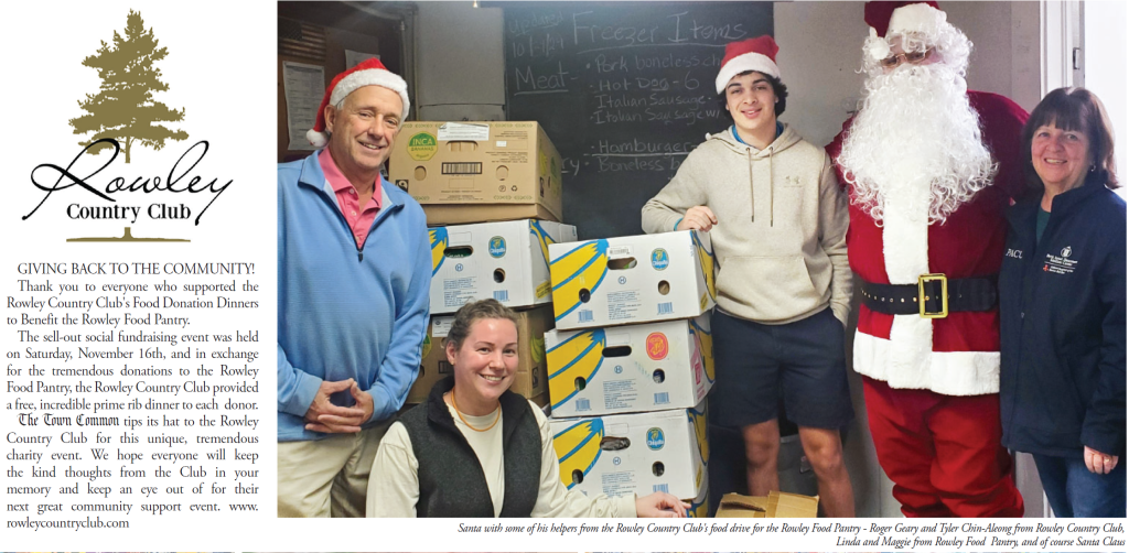 Rowley Country Club Food Drive for Rowley Food Pantry | The Town Common