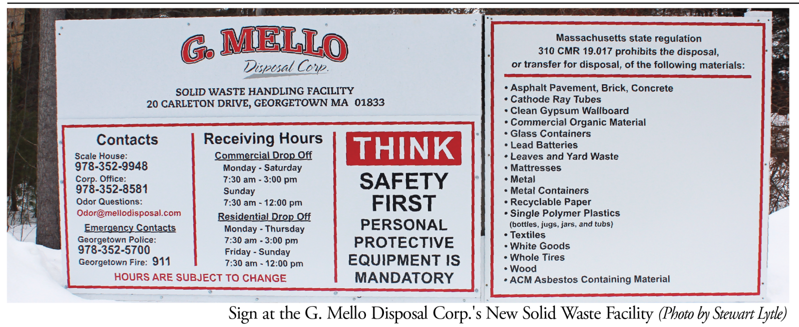 Mello Trash Station to Open | The Town Common